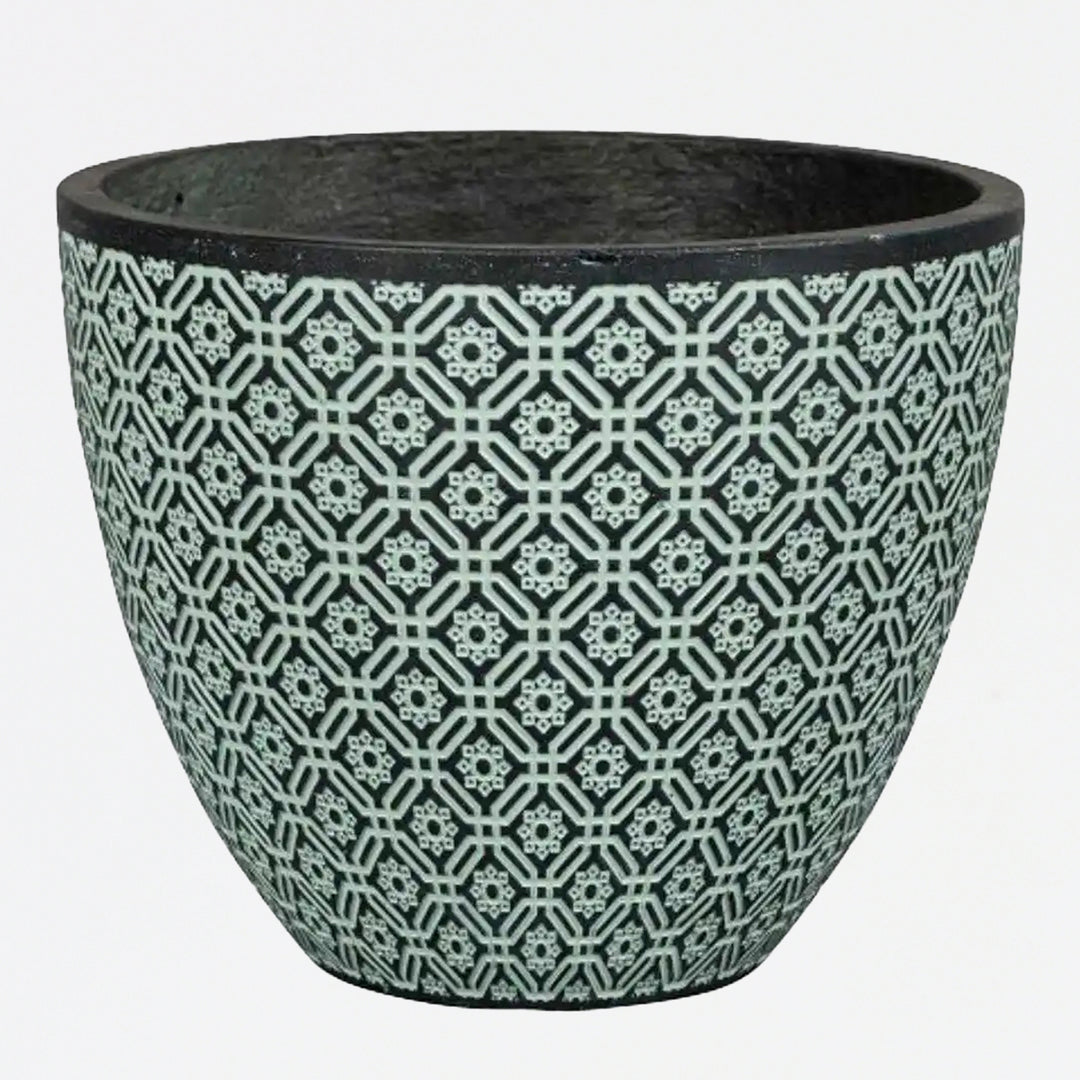 Pot Round Fiber Santos Green – Exotica